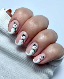 13 Festive Snowman Nails Ideas to Lift Your Christmas Spirit