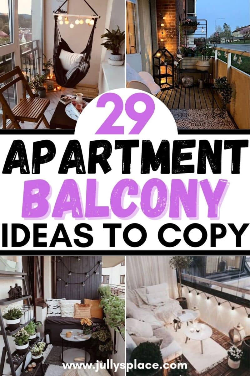 29 Apartment Balcony Decor Ideas You Will Want to Recreate