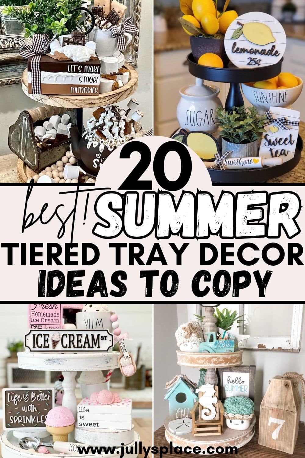 20 Summer Tiered Tray Decor Ideas: Sizzle Up Your Space with Seasonal Sass!