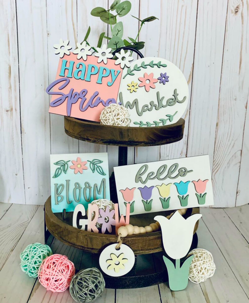 23 Spring Tiered Tray Ideas: Fresh and Fun Decor Tips