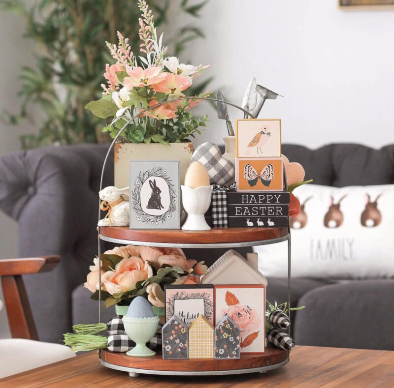 23 Spring Tiered Tray Ideas: Fresh and Fun Decor Tips