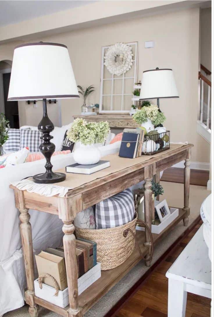 20+ Sofa Table Decor Ideas to Spruce Up Your Space with Style
