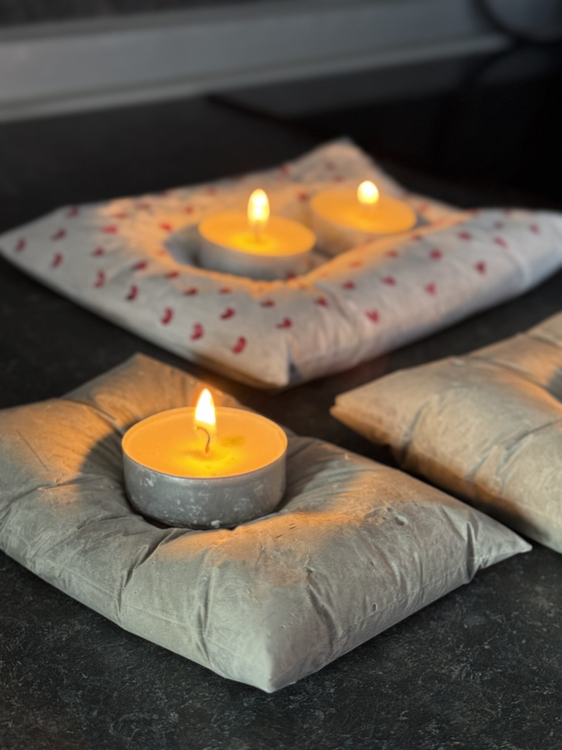 DIY Cement Pillow Candle Holders: Stylish and Simple