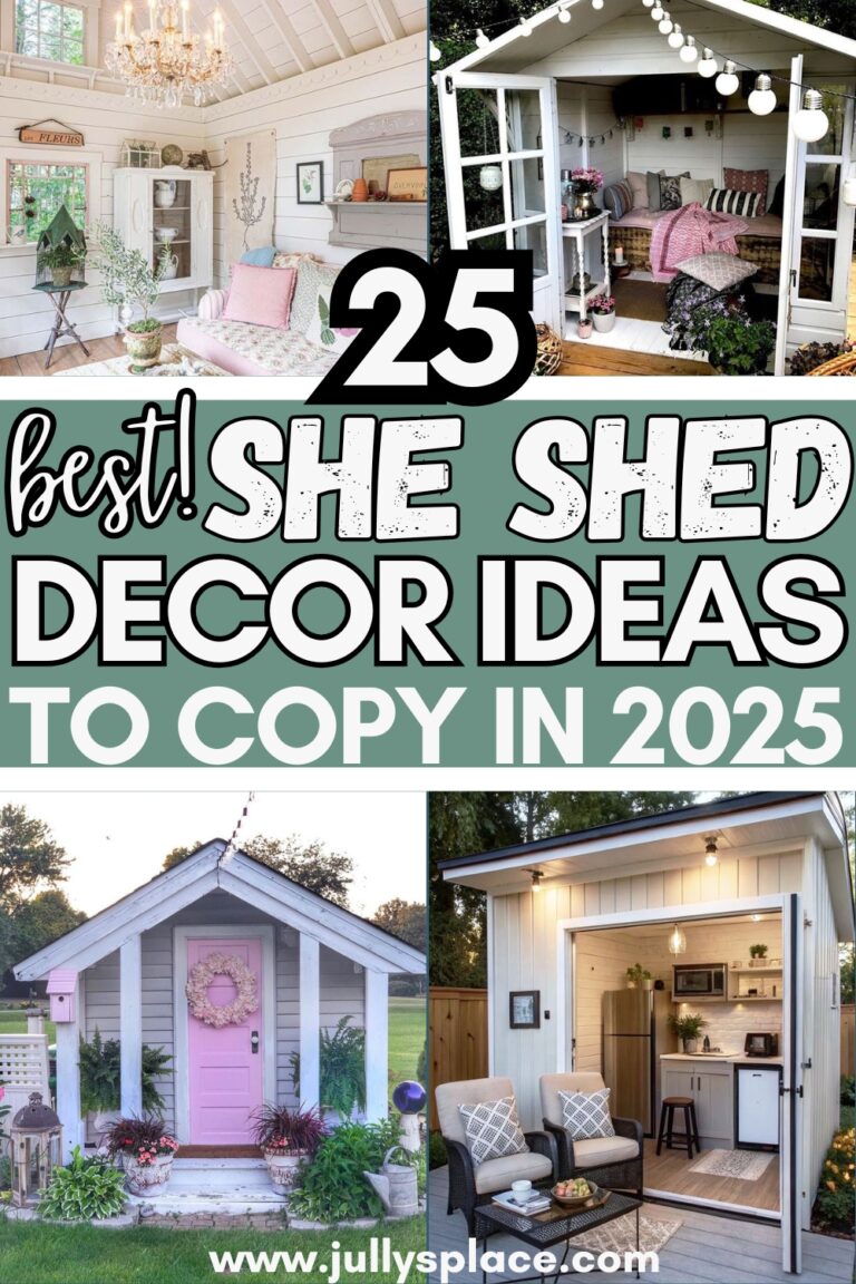 25 She Shed Decor Ideas to Make Your Backyard Retreat Shine
