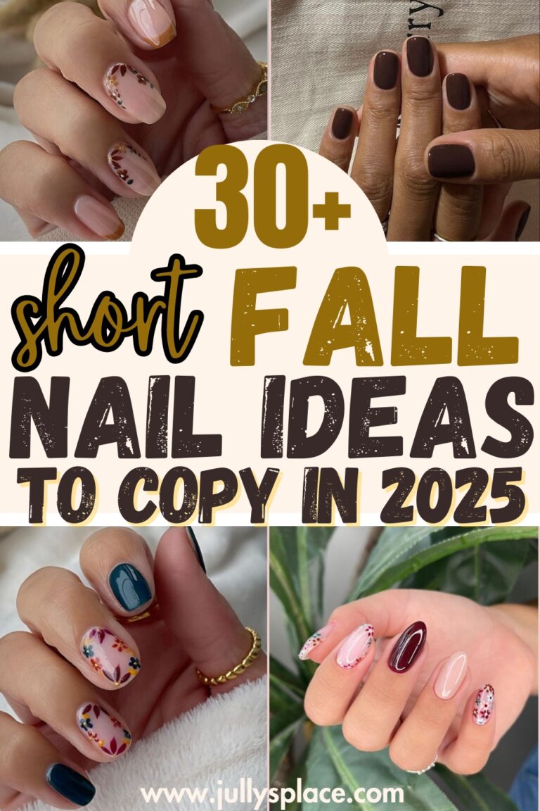 30+ Short Fall Nail Ideas That Are Cute, Cozy & On-Trend