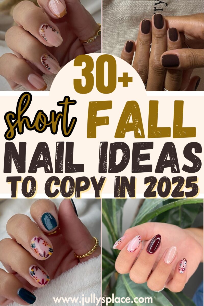 30+ Short Fall Nail Ideas That Are Cute, Cozy & On-Trend