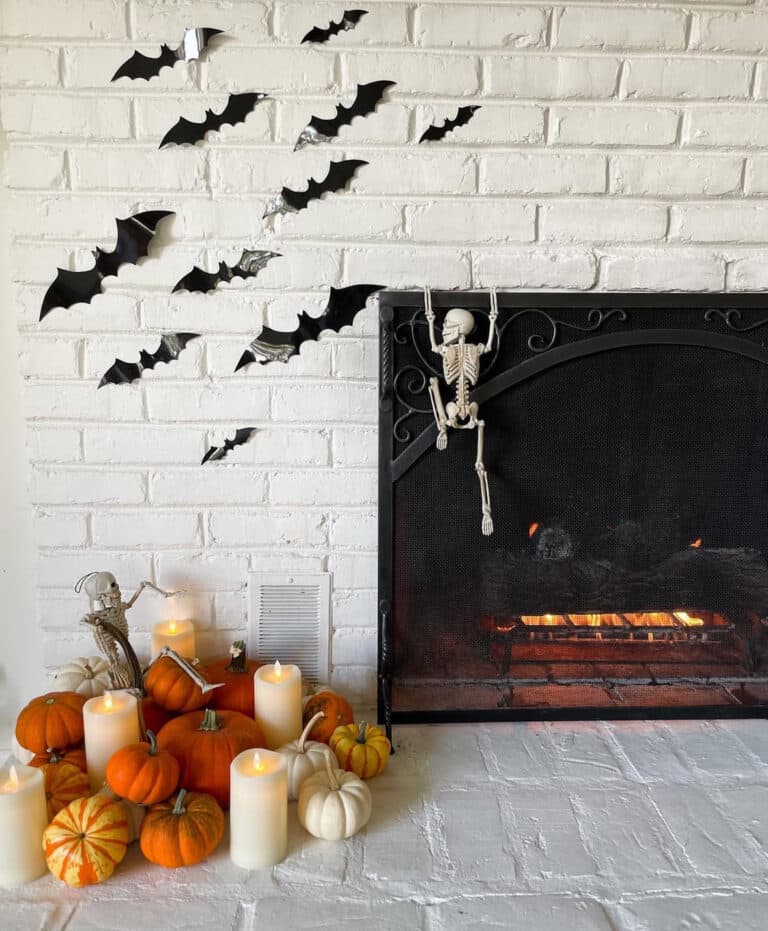 Steal-These 31 Halloween Fireplace Ideas: Chic, Cozy, and a Little Spooky