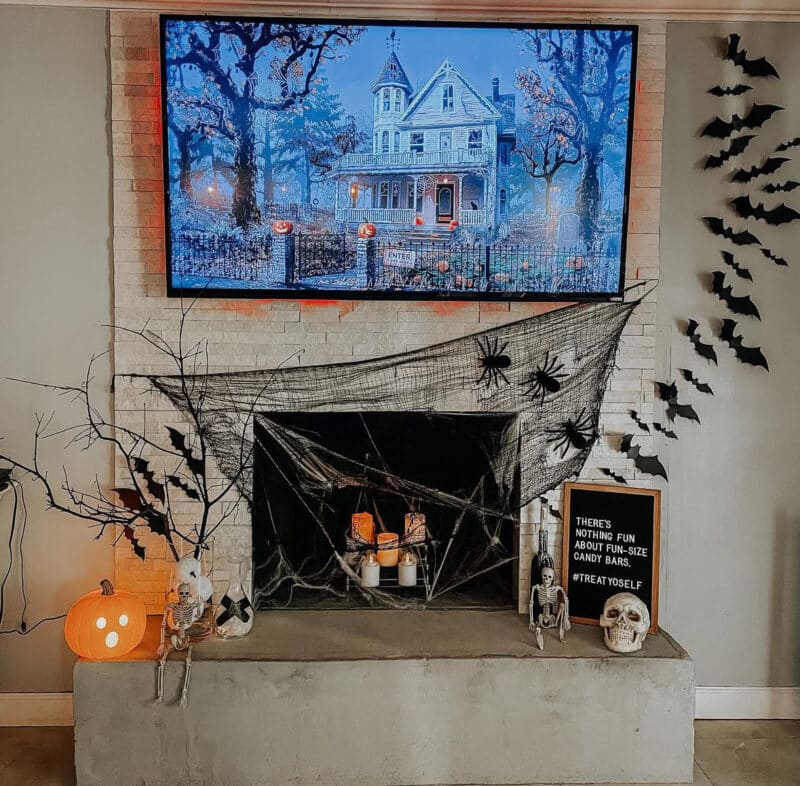 Steal-These 31 Halloween Fireplace Ideas: Chic, Cozy, and a Little Spooky