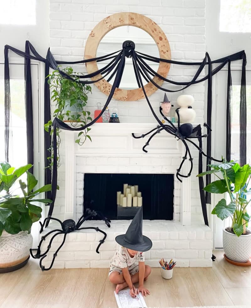 Steal-These 31 Halloween Fireplace Ideas: Chic, Cozy, and a Little Spooky