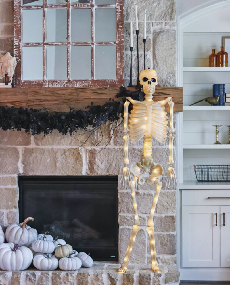 Steal-These 31 Halloween Fireplace Ideas: Chic, Cozy, and a Little Spooky