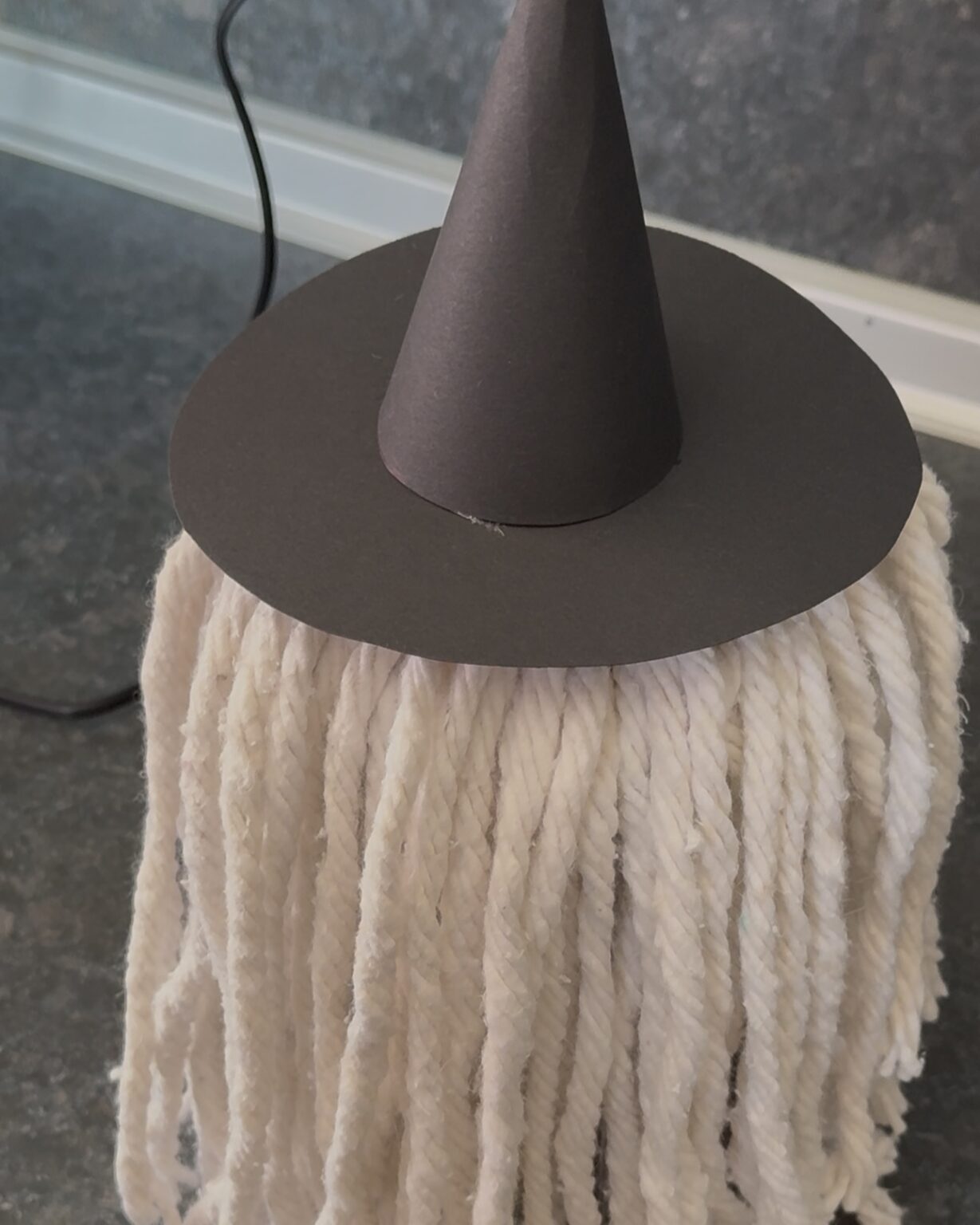 DIY Halloween Craft: Glowing Mop-Ghost