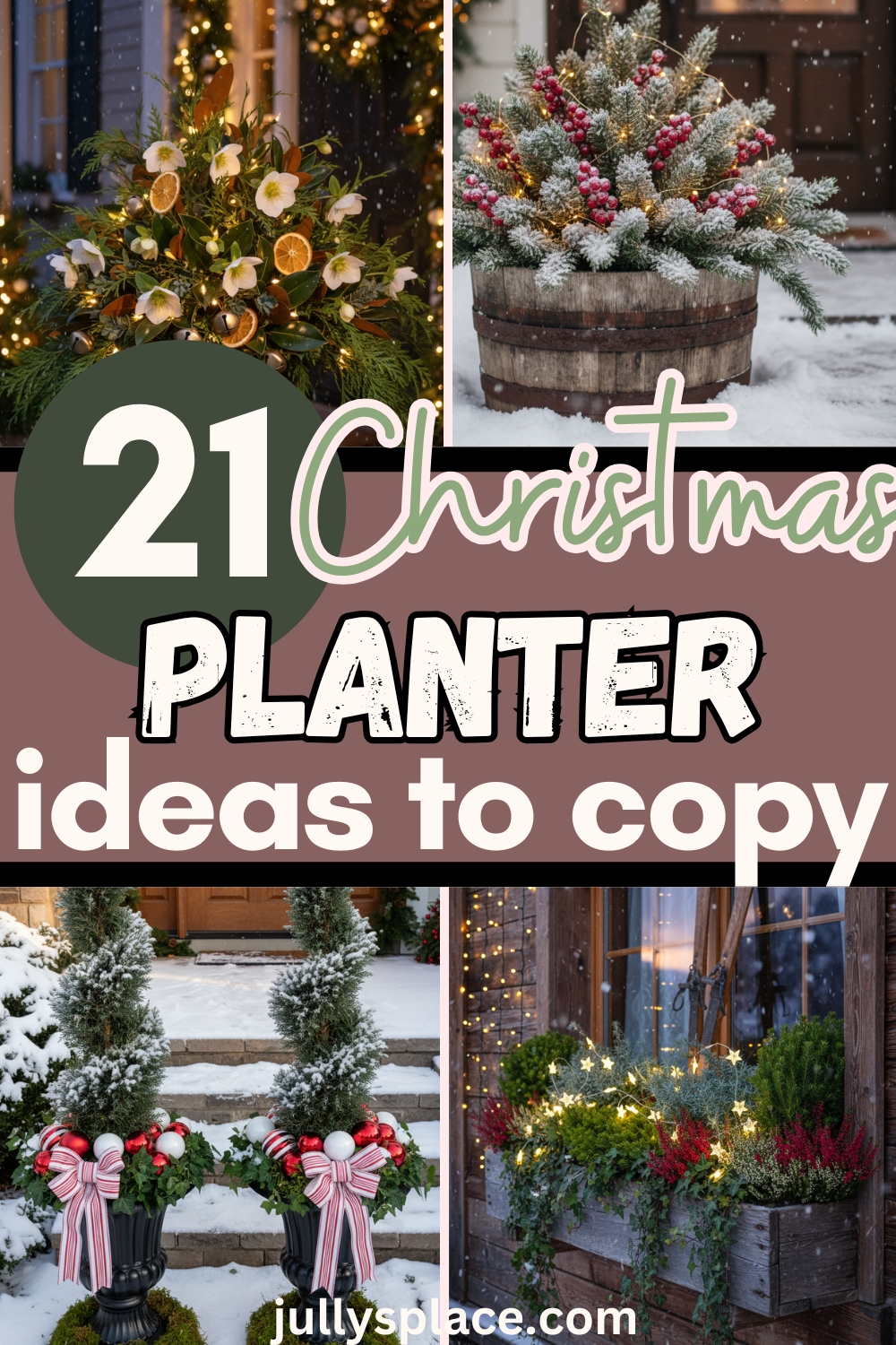 21 Christmas Planter Ideas You’ll Want to Copy This Weekend