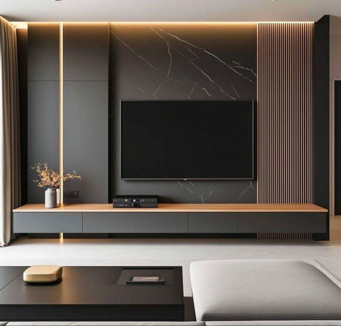 The Guide To Hiding (And Highlighting) The TV – Smart Living Room TV ...