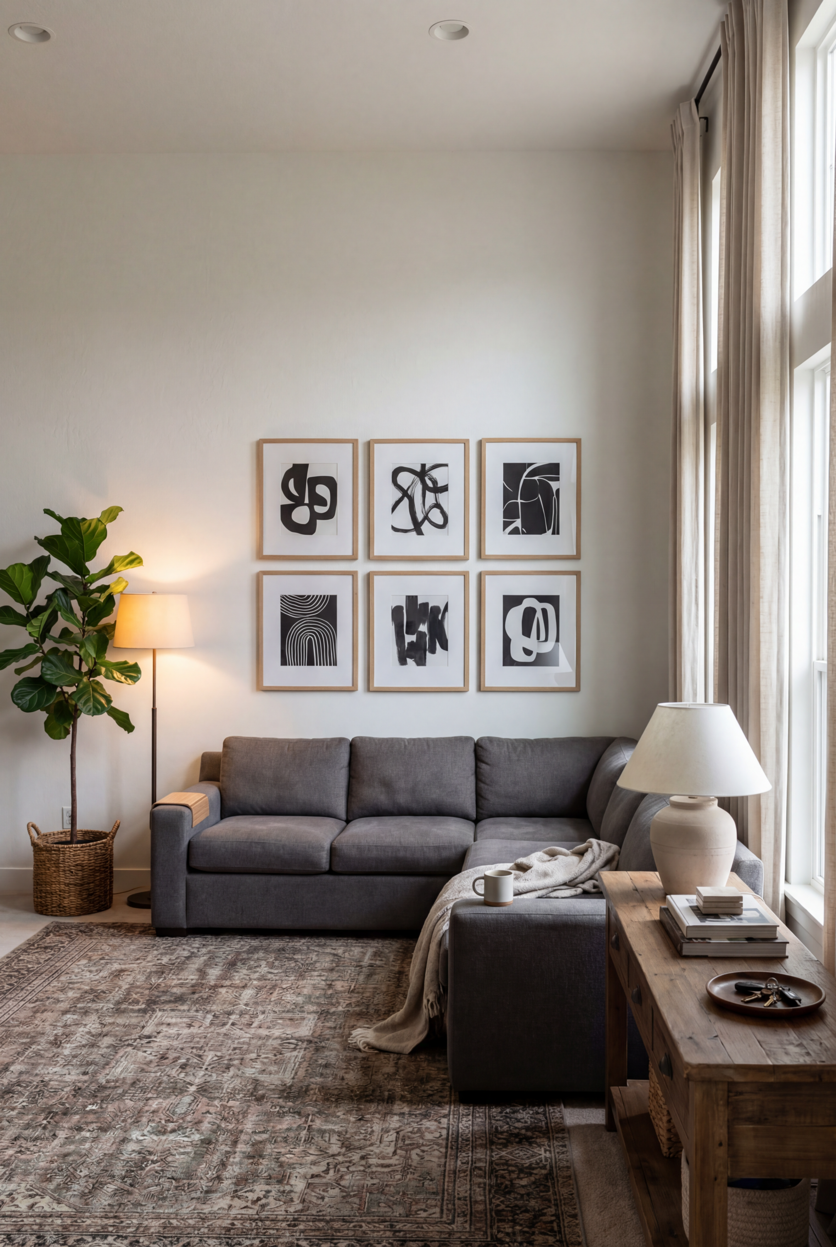 My Best Upgrade Was Learning How To Decorate A Long Wall In Living Room ...